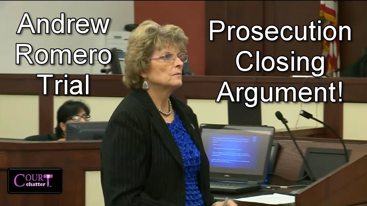 Andrew Romero Trial Prosecution Closing Argument 09/23/16 - YouTube