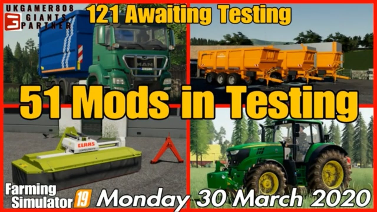 Giants forum Mods in Testing & Modhub update farming simulator 19 - YouTube