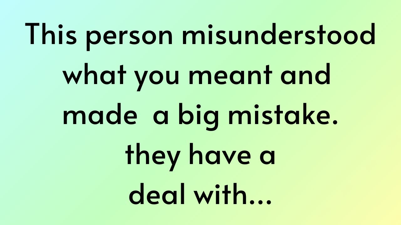 God message today | This person misunderstood what you meant and made a ...