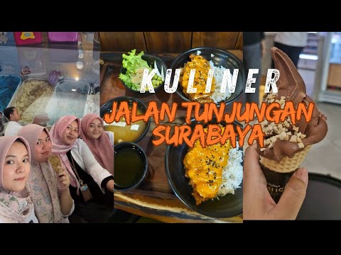 Kuliner Jalan Tunjungan Surabaya, Pasar Tunjungan surabaya #9 - YouTube