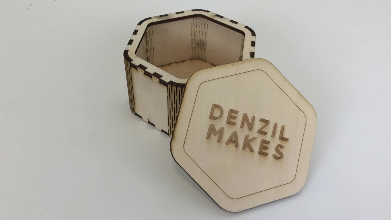 Hexagonal Box Using Living Hinges - YouTube