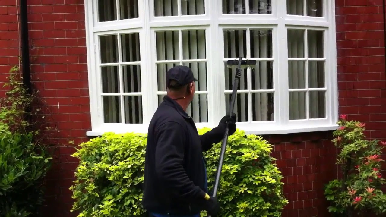cleaning Georgian windows altrincham - YouTube