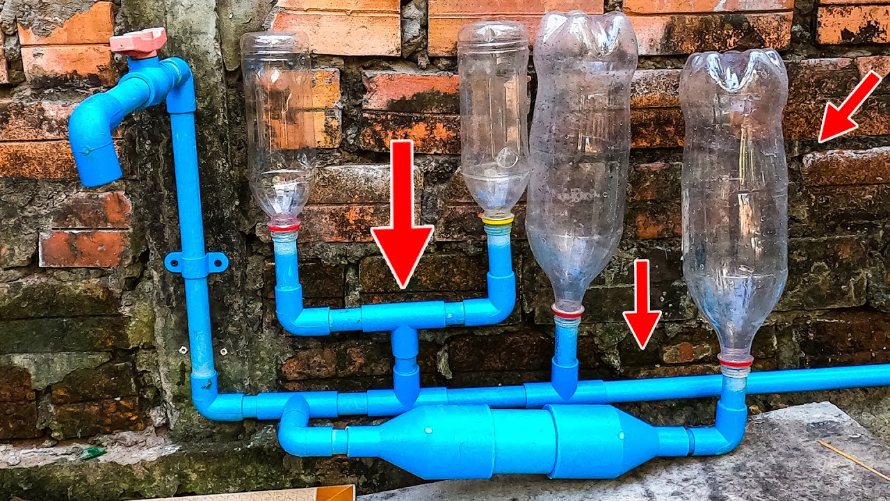 Repurposed water system with recycle bottles : DIY watering can with ...