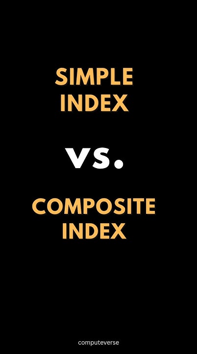 SQL SIMPLE INDEX Vs. COMPOSITE INDEX ️ - YouTube