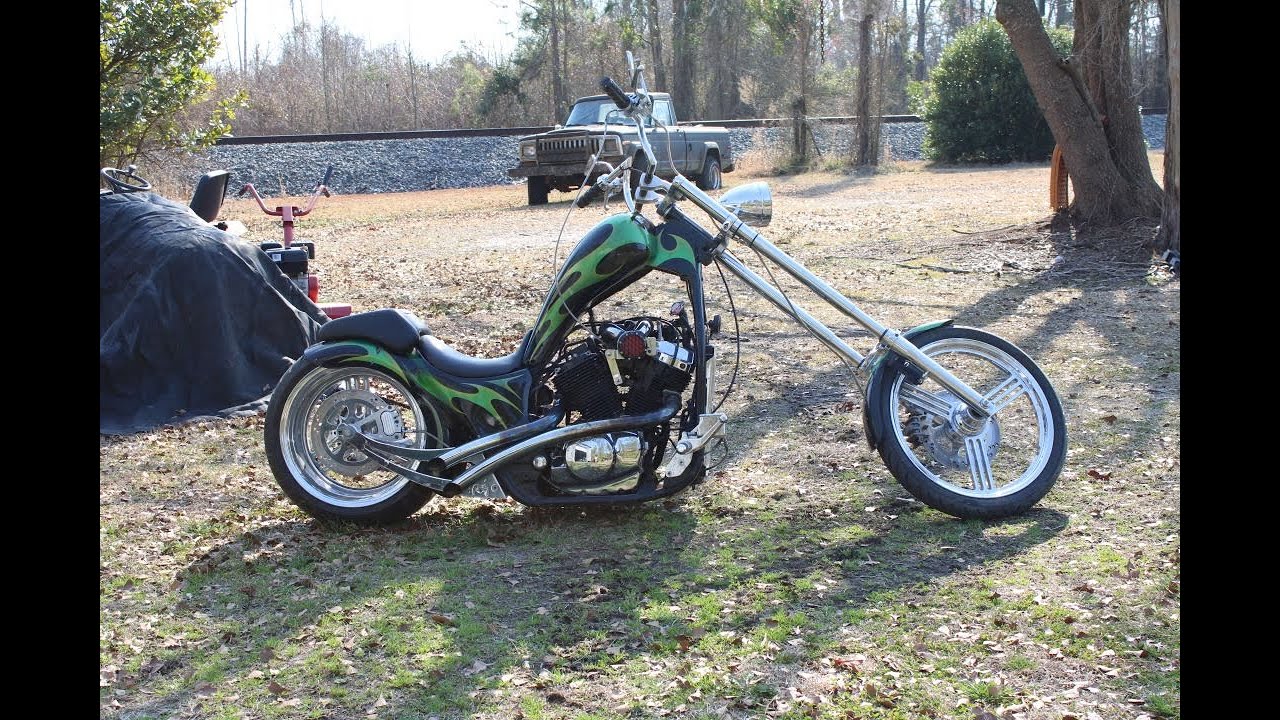 OG, Old School VTX 750 Honda Shadow Chopper - YouTube