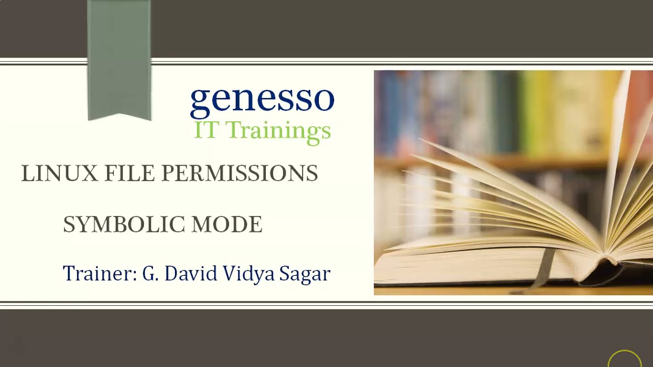 Change Linux File Permission Using Symbolic Mode Part16 YouTube Change Linux File Permission Using Symbolic Mode Part16 YouTube