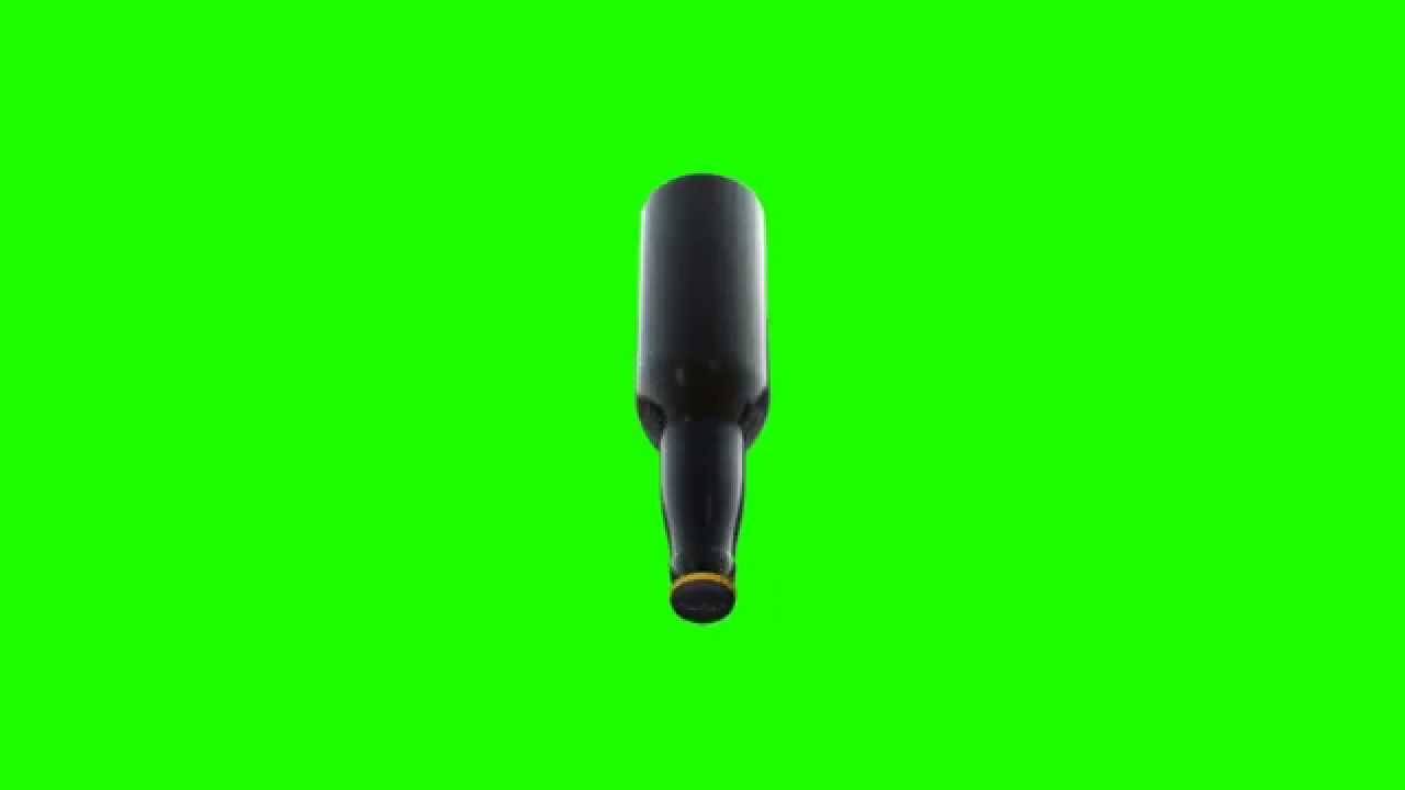 bottle animation 02 in green screen free stock footage - YouTube