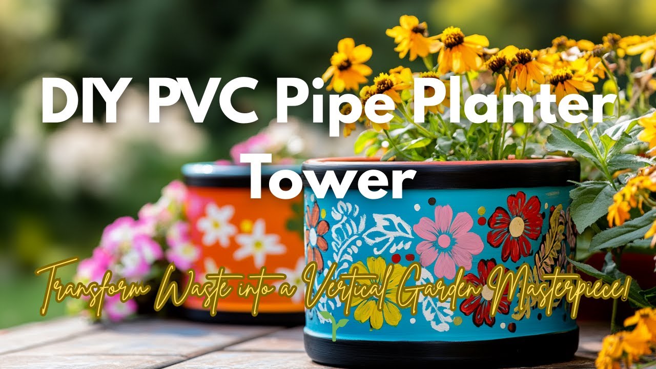 DIY PVC Pipe Planter Tower: Transform Waste into a Vertical Garden ...