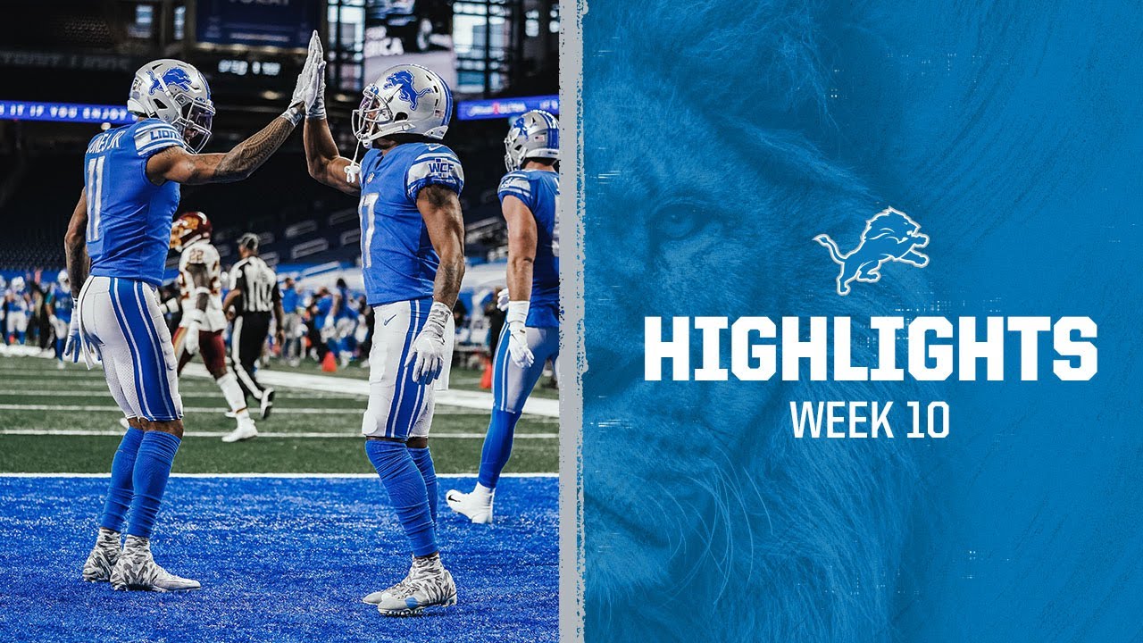2020 NFL Week 10: Lions vs. Washington Football Team | Game Highlights ...