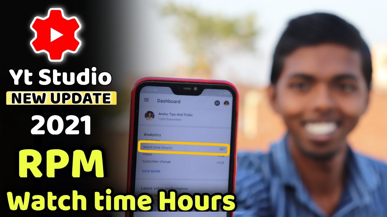 Yt Studio New Update 2021 / Watch Time Hours / RPM | New Update Yt ...