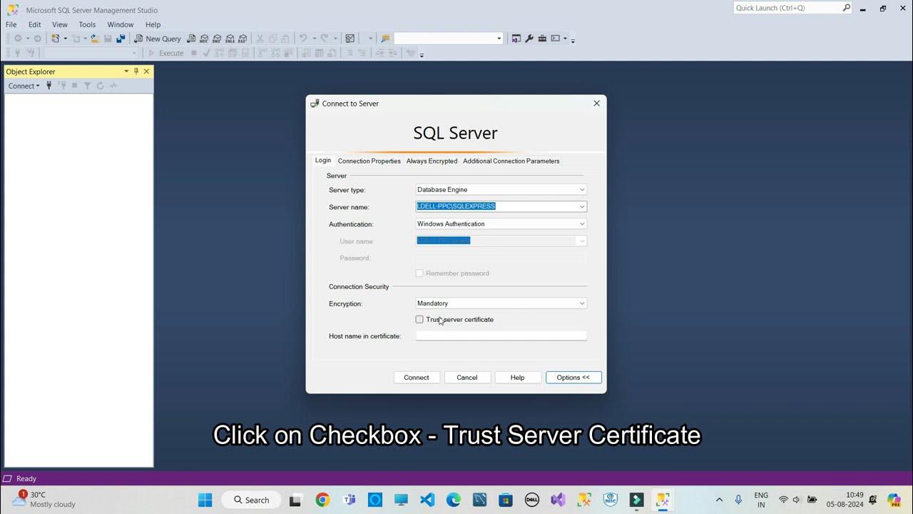 SQL Server Connection Error - YouTube