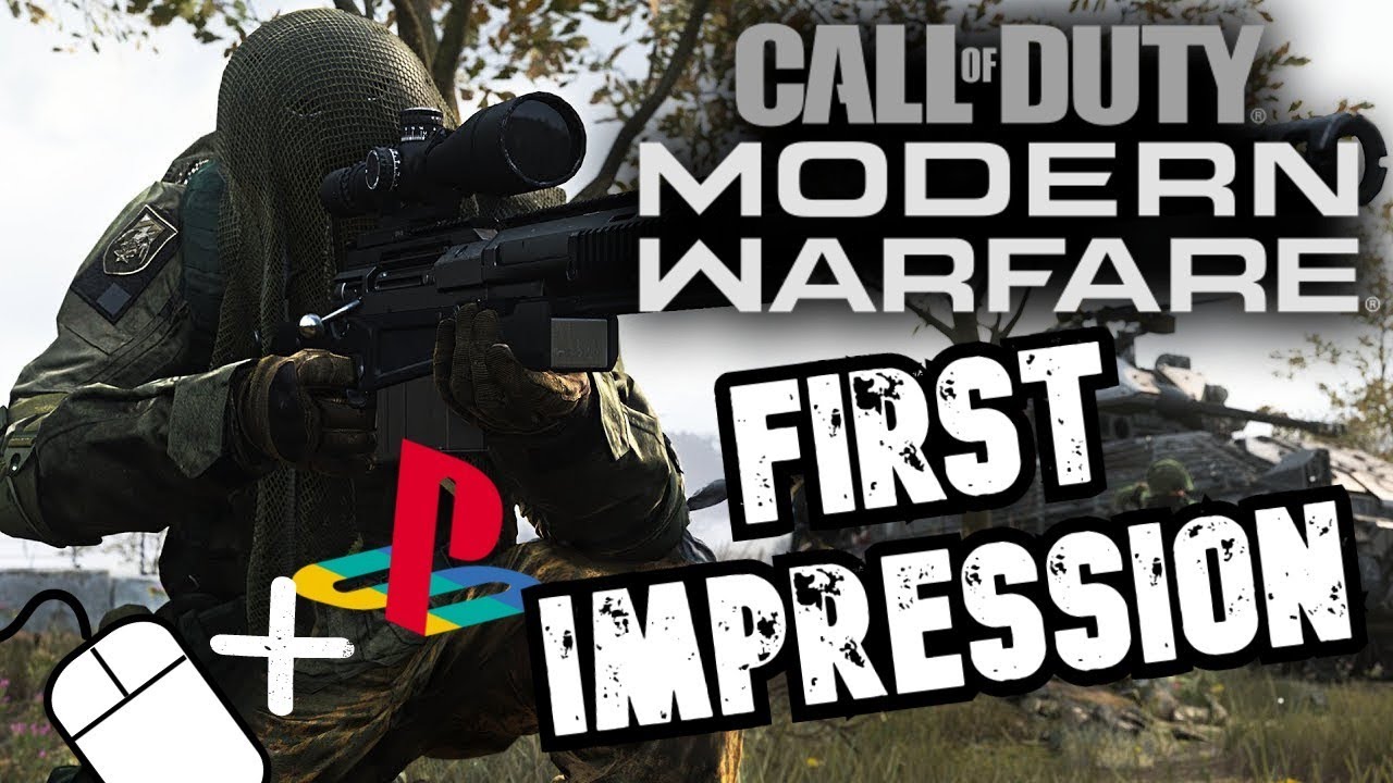 CoD MW Ps4 Beta First Impressions (With mouse and keyboard) - YouTube