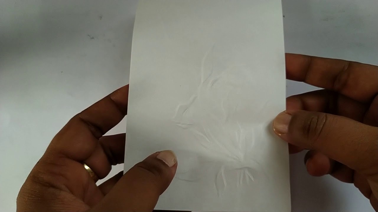 Nail paper embossing art.(greeting. ) - YouTube