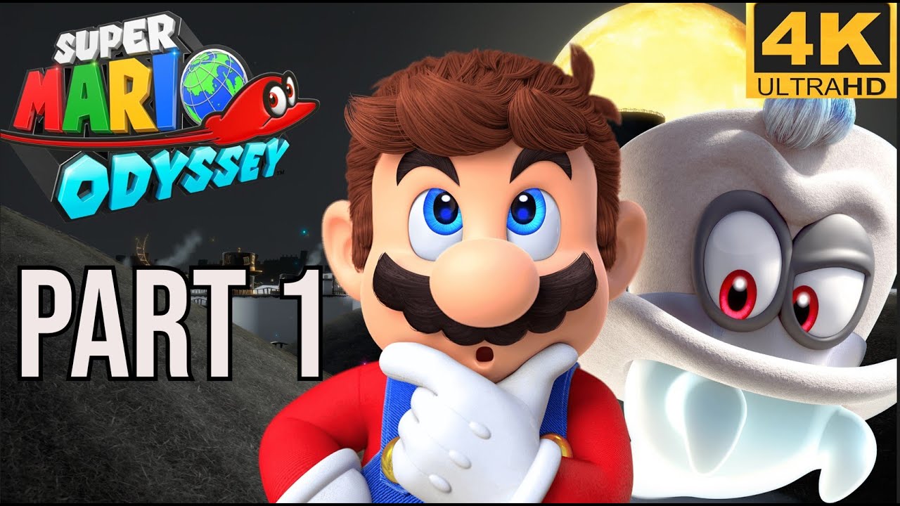 Super Mario Odyssey - Part 1 Gameplay Walkthrough - Cap and Cascade ...