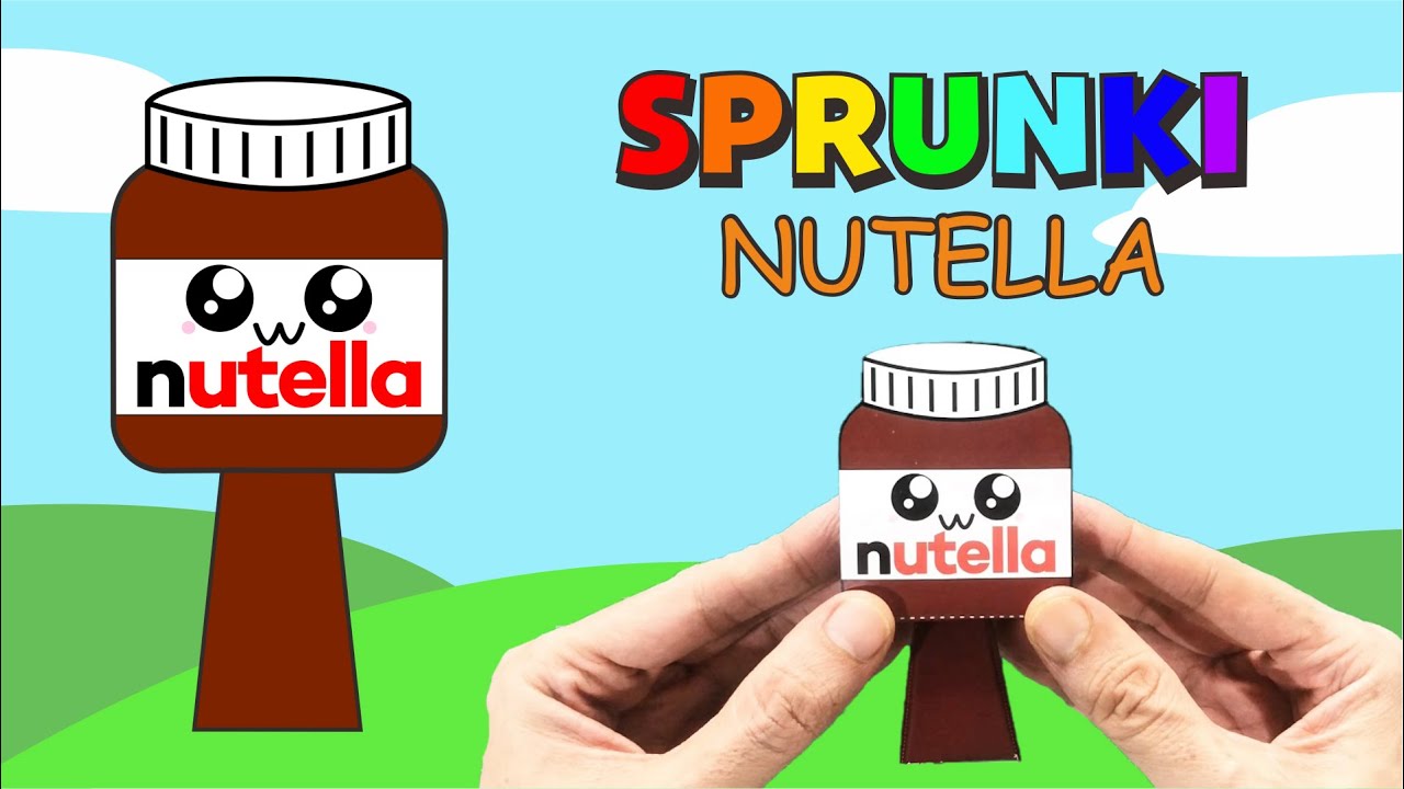 I MADE SPRUNKI OC NUTELLA | How to make sprunki Nutella papercraft ...