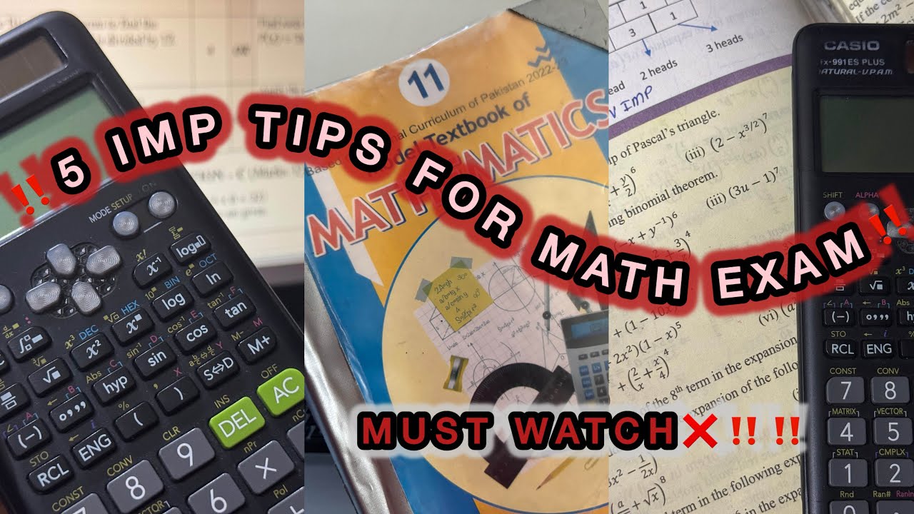 5 Important Tips For Math Board Exam‼️| College Students📝 DO NOT MISS ...