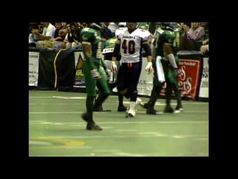 Football player loses his pants during a game