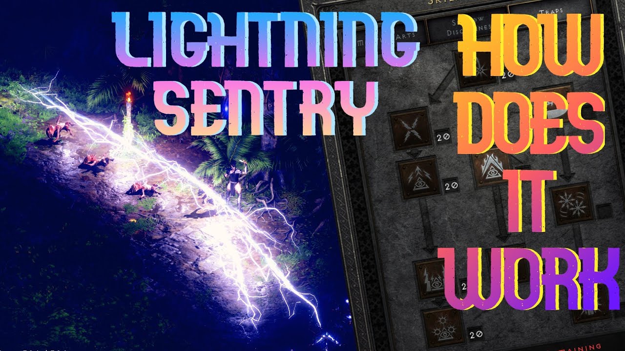 LIGHTNING SENTRY Skill Explained for New Players | Diablo 2 Resurrected ...