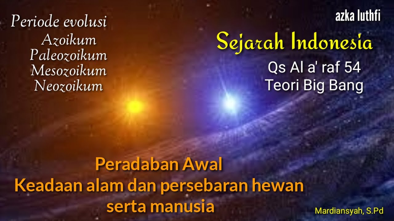Zaman Azoikum, Paleozoikum, Mesozoikum, Neozoikum |kesamaan bigbang dan ...