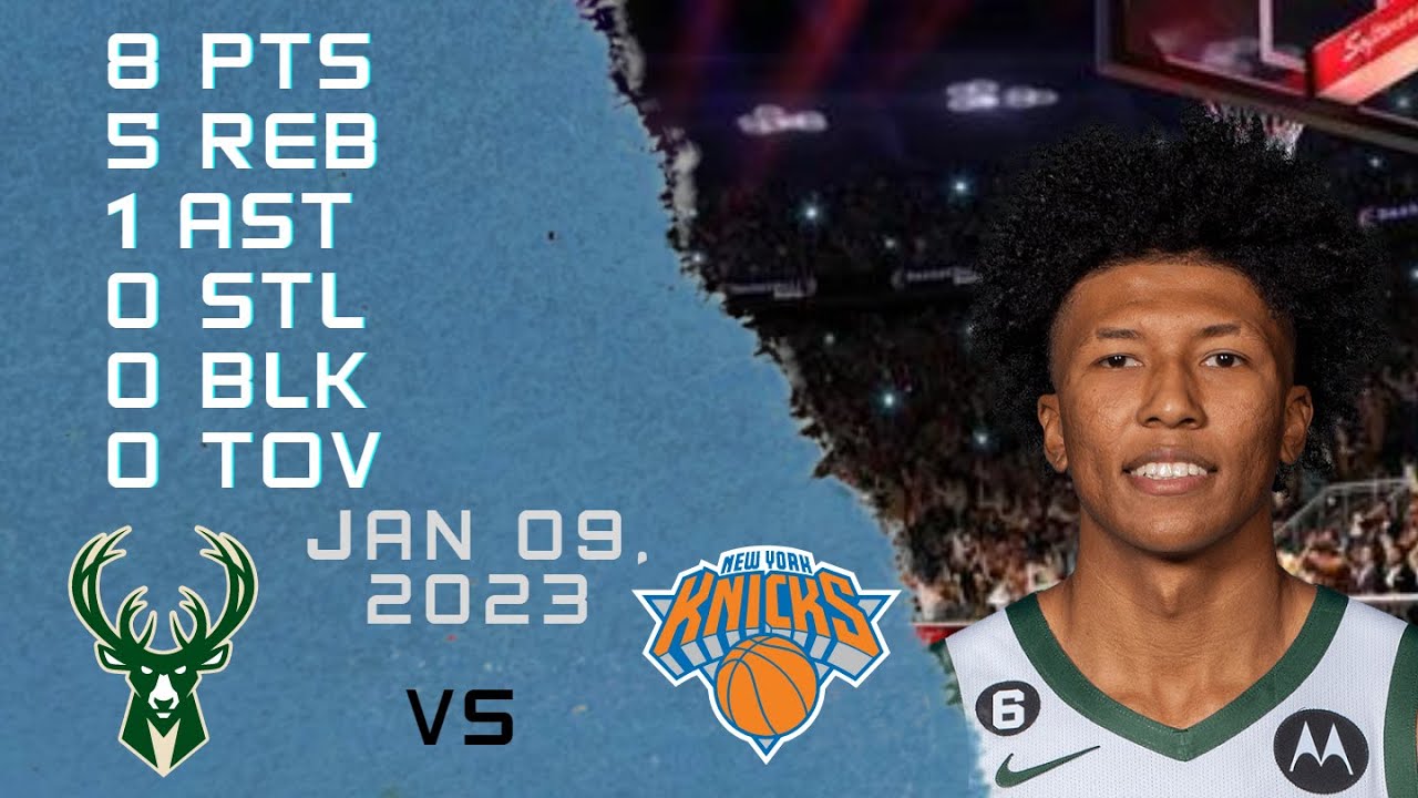 MarJon Beauchamp NBA Player Highlights 09-01-2023 BUCKS vs KNICKS ...