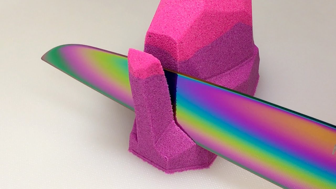 Satisfying Kinetic Sand Cutting Compilation #12 - YouTube