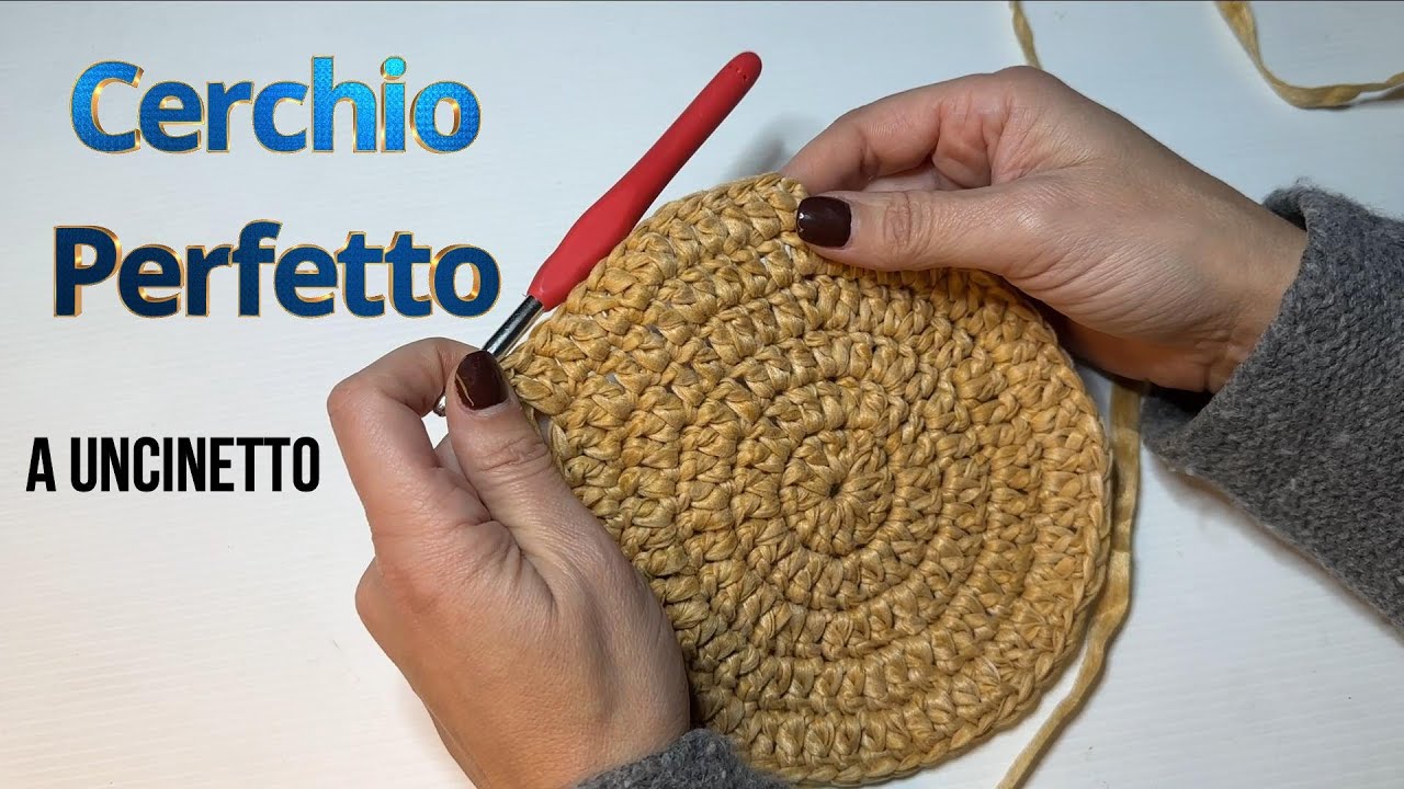 Come fare un cerchio perfetto a uncinetto - YouTube