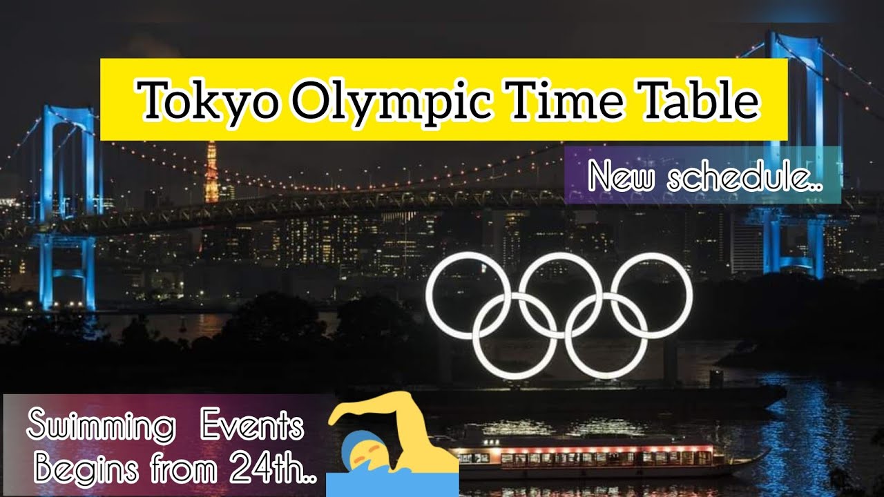 Tokyo Olympics Time Table|Swimming Event Schedule|Olympic Games ...