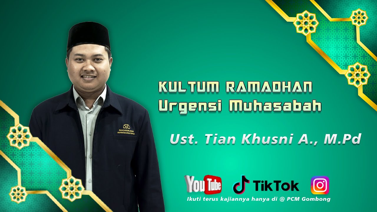 Ust Tian Khusni A., M.Pd Urgensi Muhasabah - YouTube