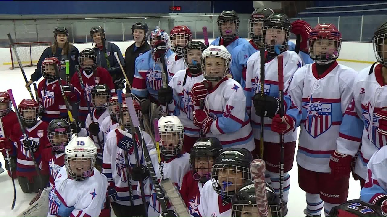 Girls' hockey league growing thanks to Blues' success - YouTube