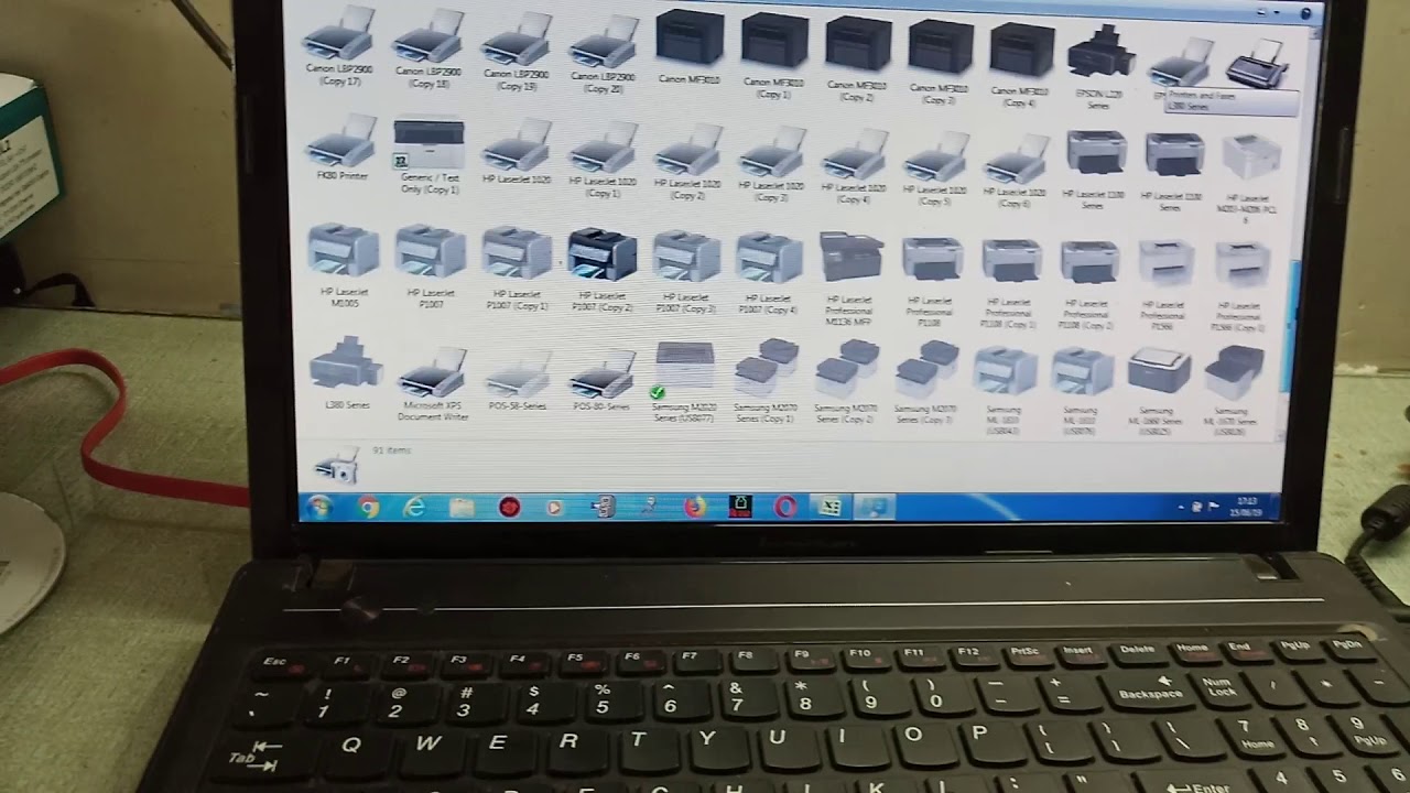 Samsung m2021 printer Duplex Print 2 Side Print - YouTube