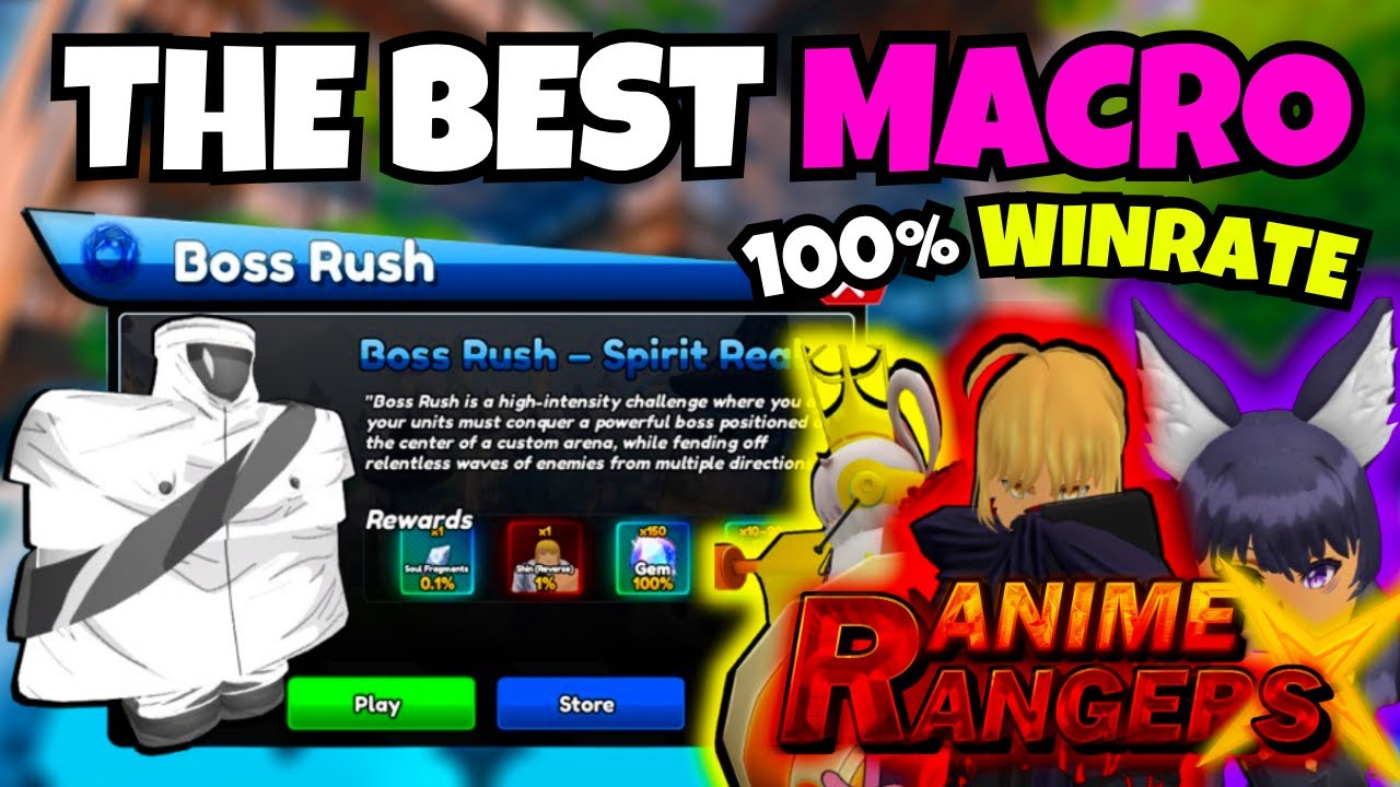 The BEST Macro for Boss Rush in the NEW TYBW Anime Rangers X UPDATE ...