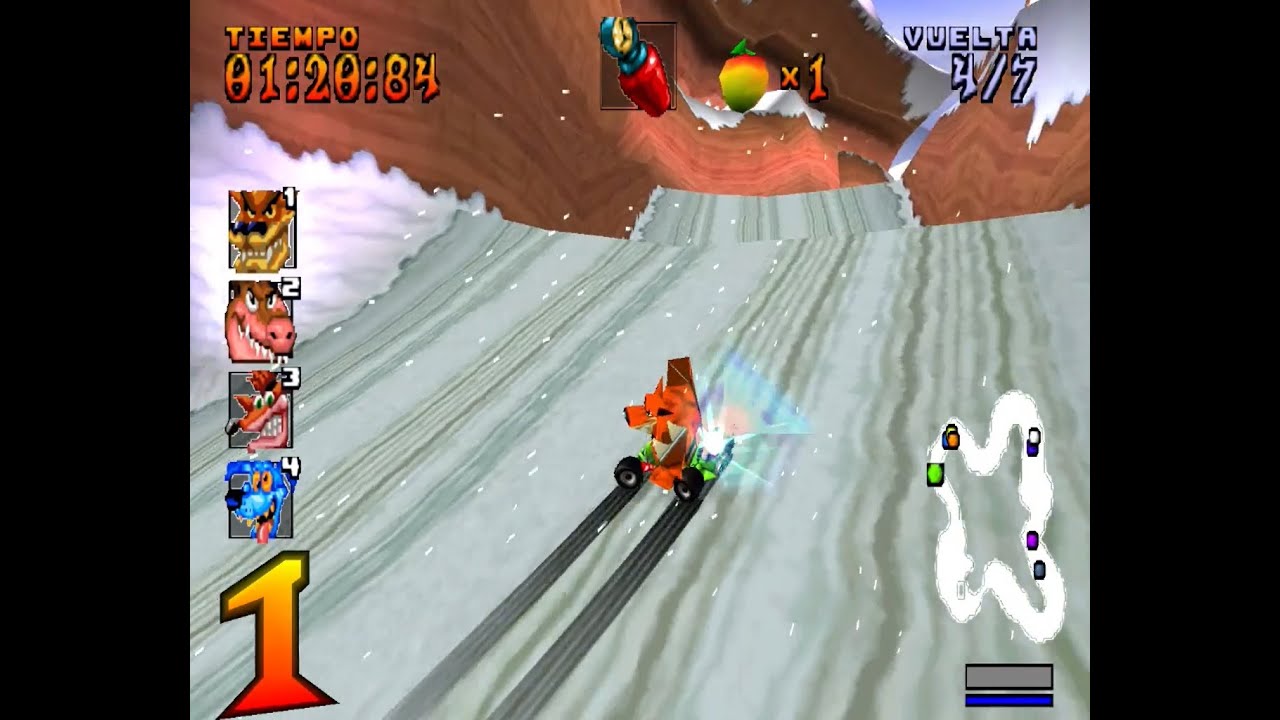 🏎️Crash Team Racing🏎️ Tiny Ps1 Mod Blue Fire+Mode 😎 Expert Difficulty ...