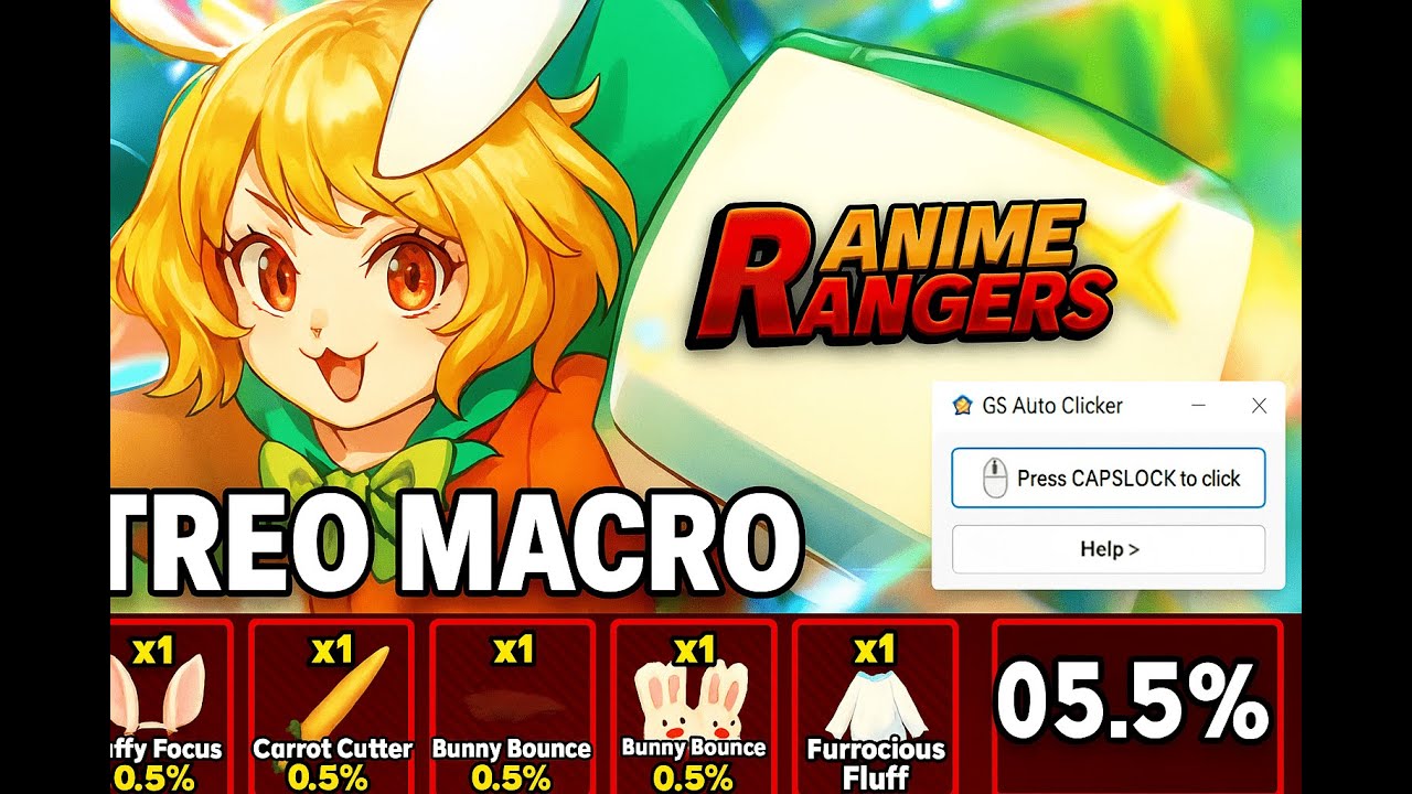 Anime Rangers X | Hướng dẫn treo Macro Event Easter Egg 2025 | Roblox ...