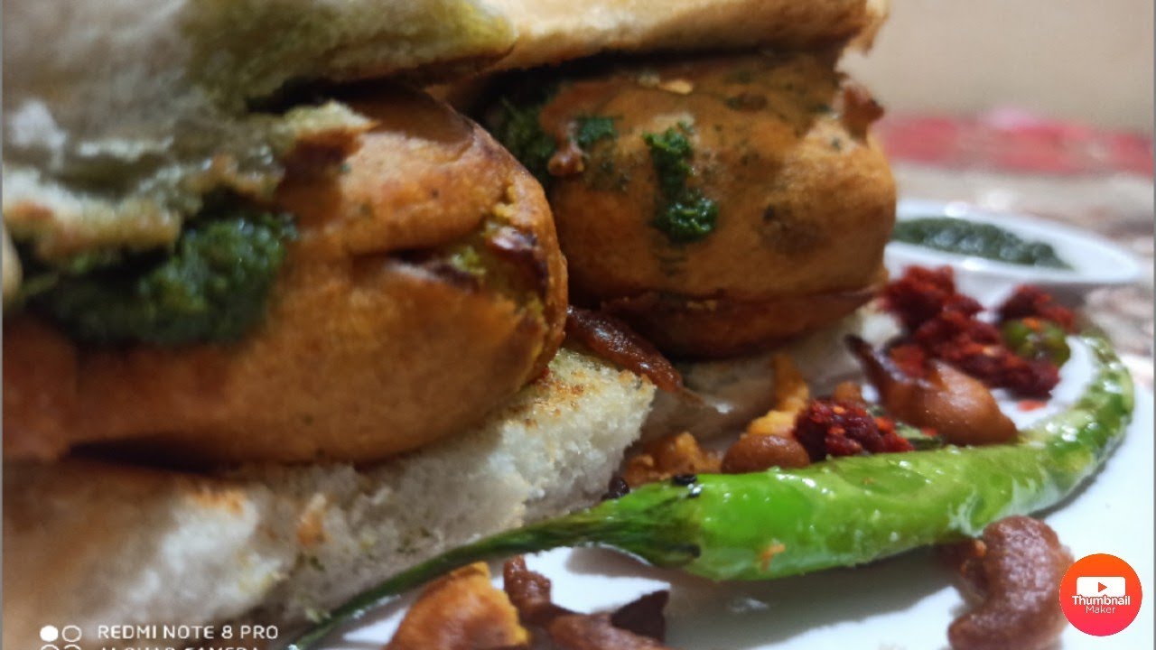 Vada Pao with dry garlic chutney - YouTube