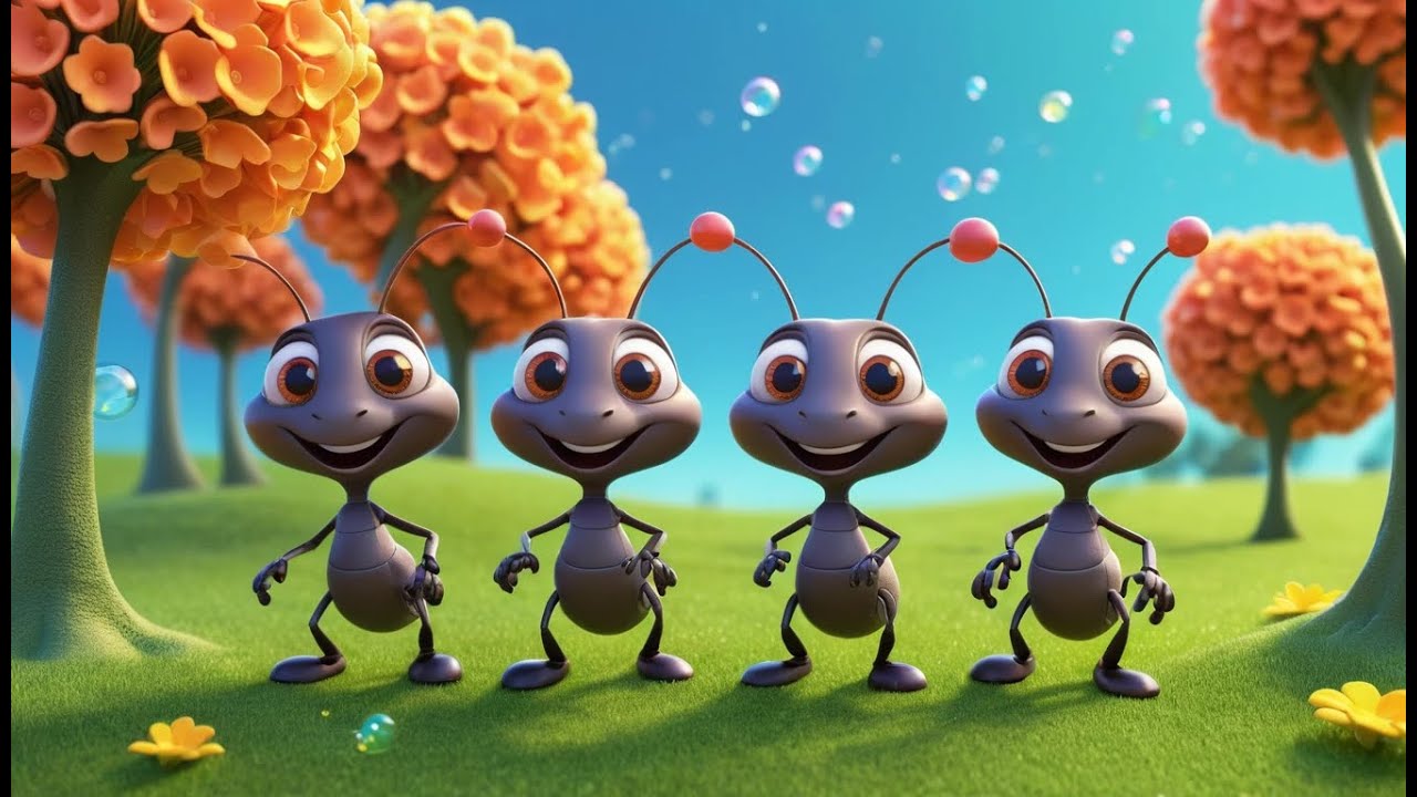 🐜 The Busy Little Ants Song Nursery Rhyme for Kids | Kids Songs ...