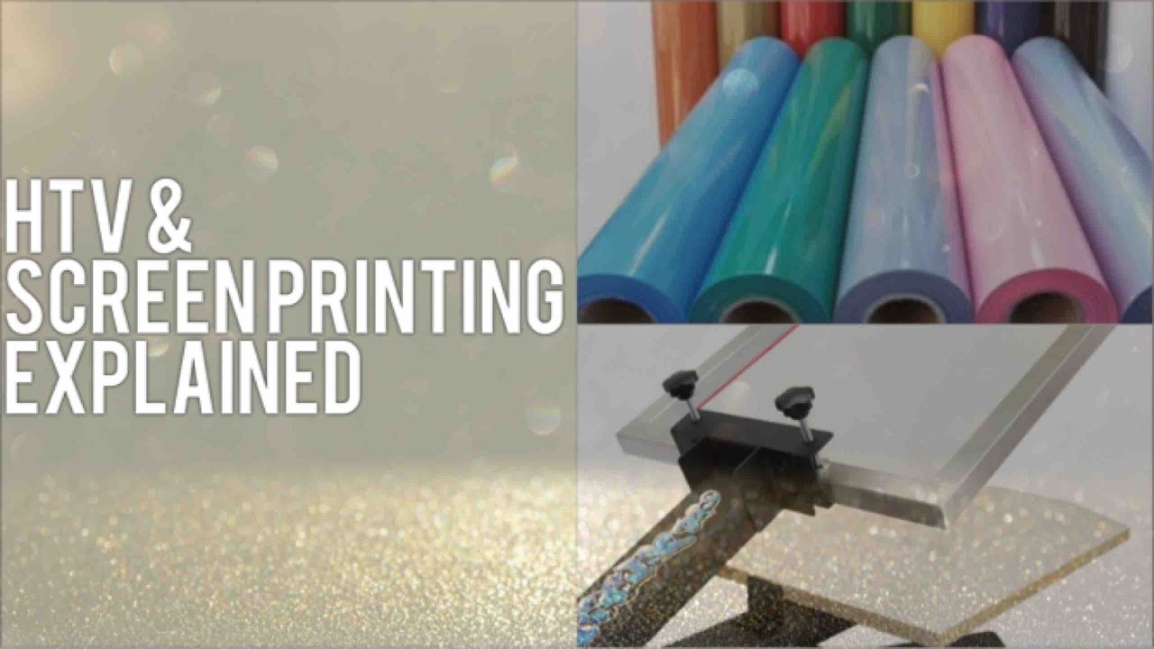 HTV & SCREEN PRINTING COVERED #vinyl #screenprinting - YouTube
