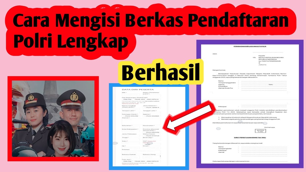 Update ‼️ Cara Mengisi Berkas Pendaftaran Polri 2025 | Cara Daftar ...