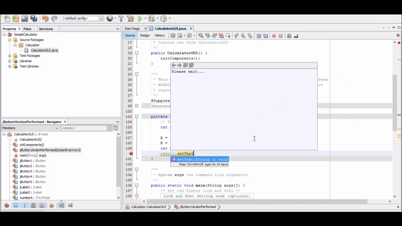 Tutorial membuat kalkulator sederhana menggunakan netbeans. - YouTube