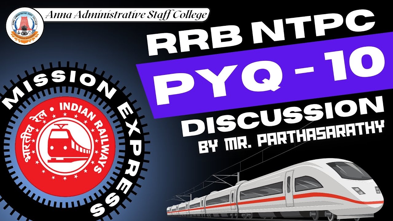 PYQ - 10 | Full Test | Clear RRB NTPC Exam in First Attempt by Mr ...