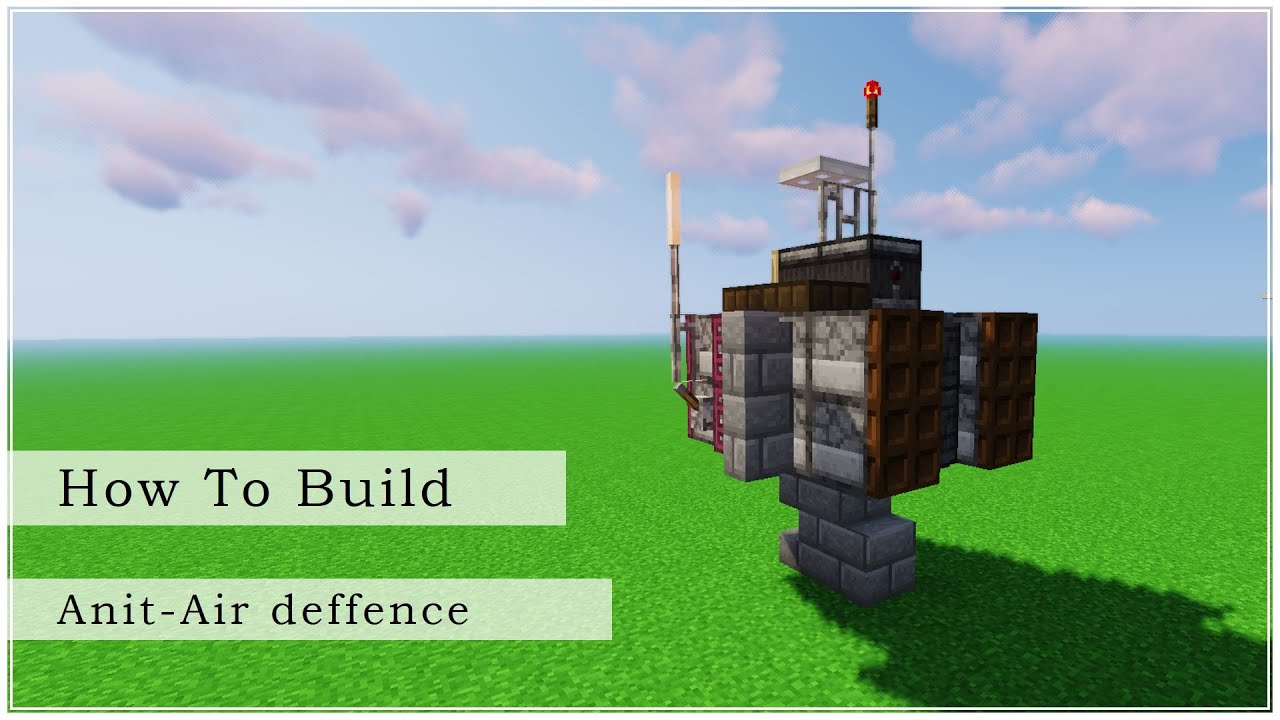 How to Build Minecraft Air Defence Cannon (Minecraft Tutorial ...