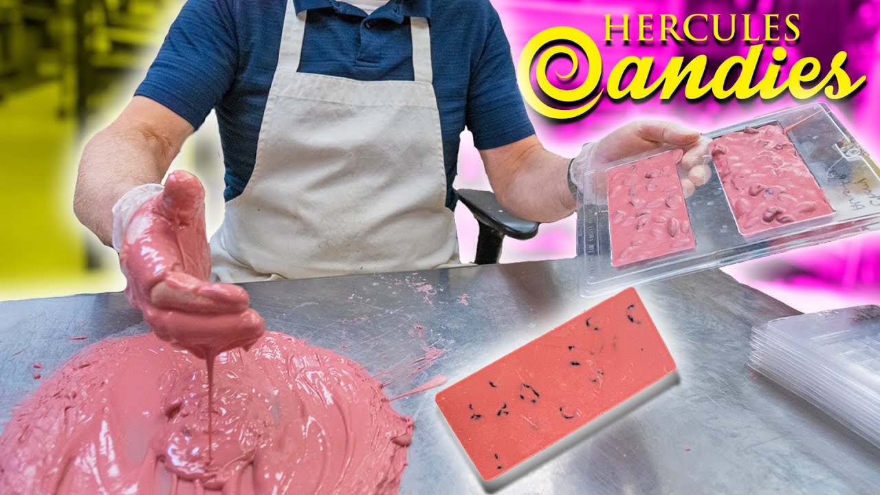 We Almost Never Get To Use This Pink Chocolate - YouTube