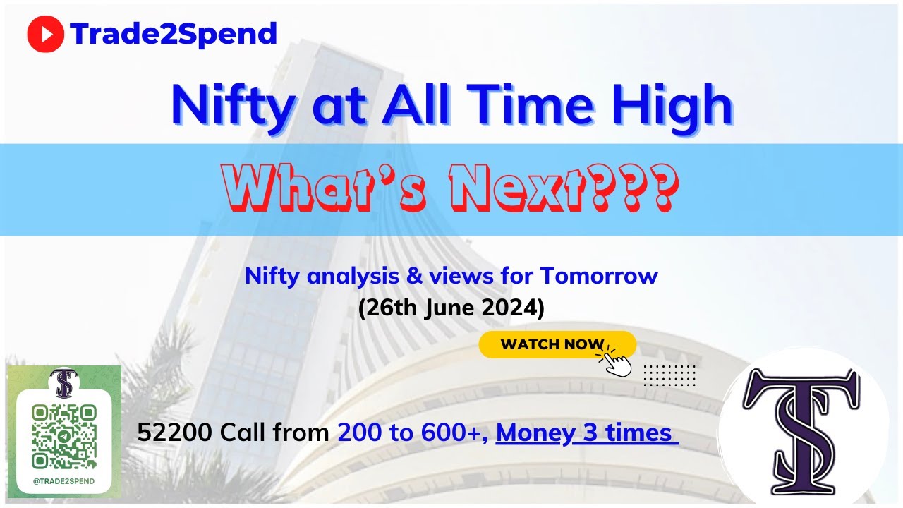 Nifty at new all time high | Nifty daily analysis and levels for 26th ...