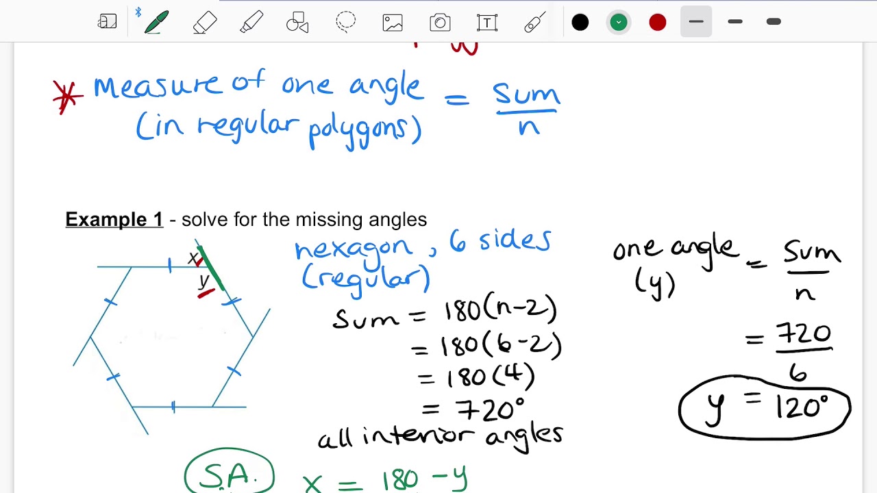 Angle Relationships in Polygons - YouTube