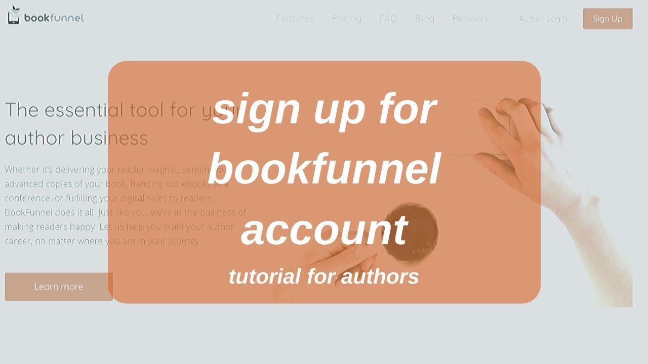 ⚡️how to sign up for bookfunnel - tutorial for indie authors | free ...