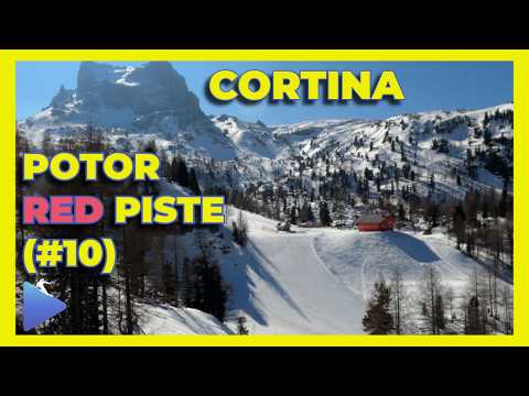 rote Piste 10 (Potor) Cortina d'Ampezzo, Italien 4K | Skigebietsvideo