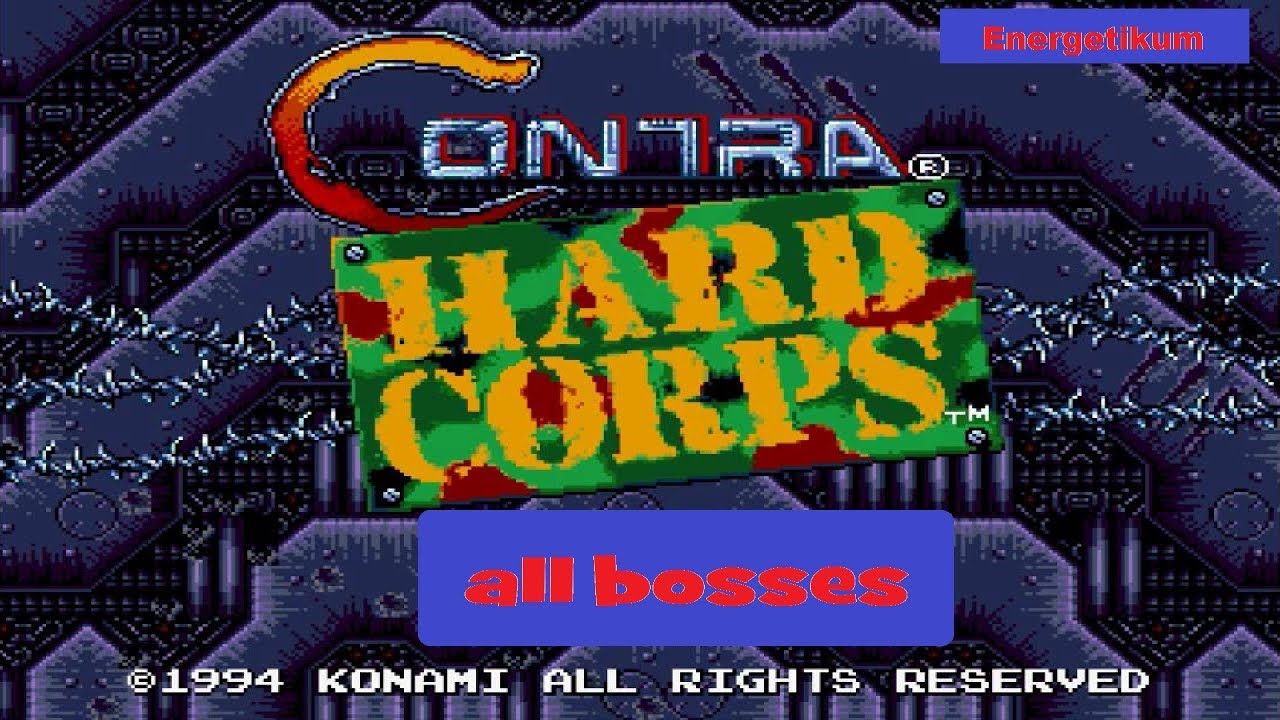 Contra: Hard Corps - all bosses (все боссы) [GENESIS] - YouTube