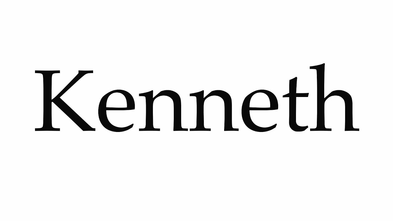 How to Pronounce Kenneth - YouTube