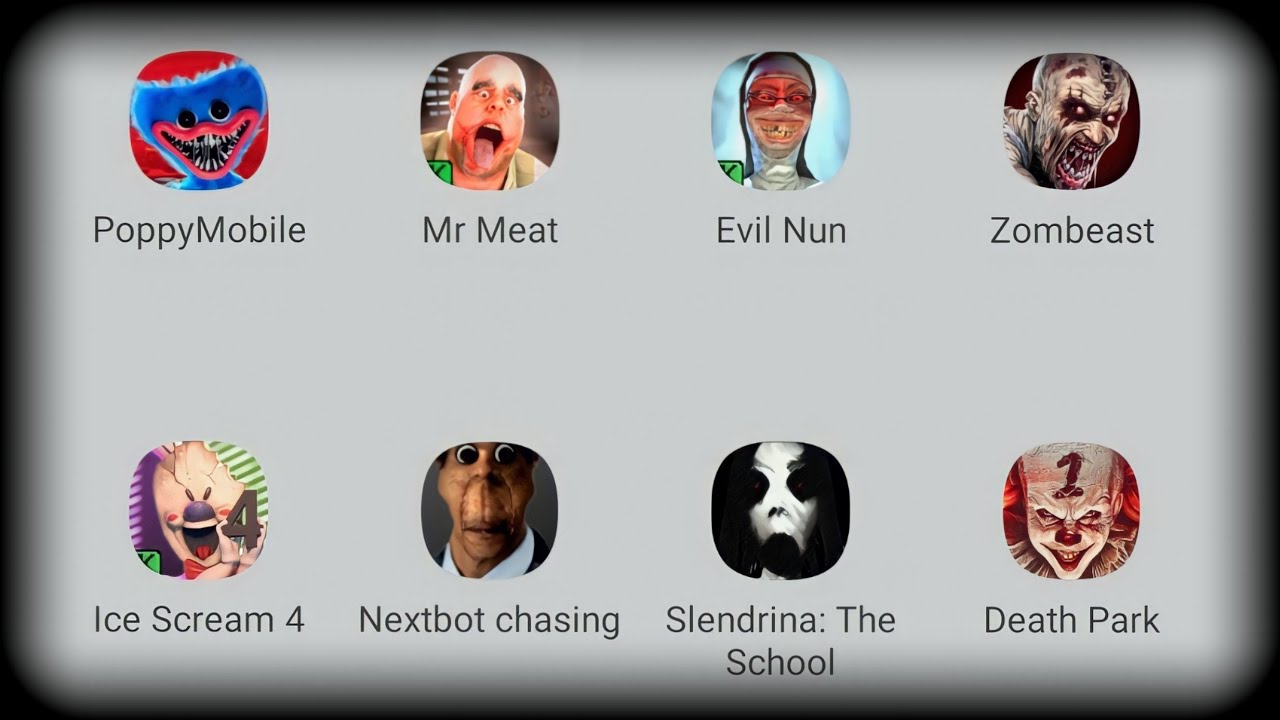 Poppy Playtime, Mr Meat, Evil Nun, Zombeast, Ice Scream 4, Nextbot ...