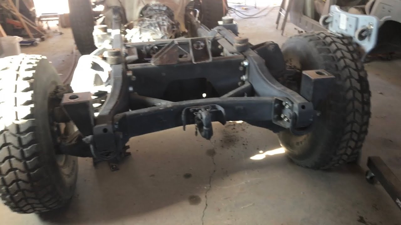 Humvee - Body mount fabrication - YouTube