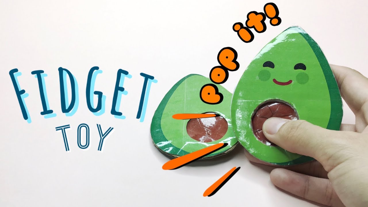DIY Avocado Pop It Fidgets! - Viral TikTok Fidget Toys - How to Make ...